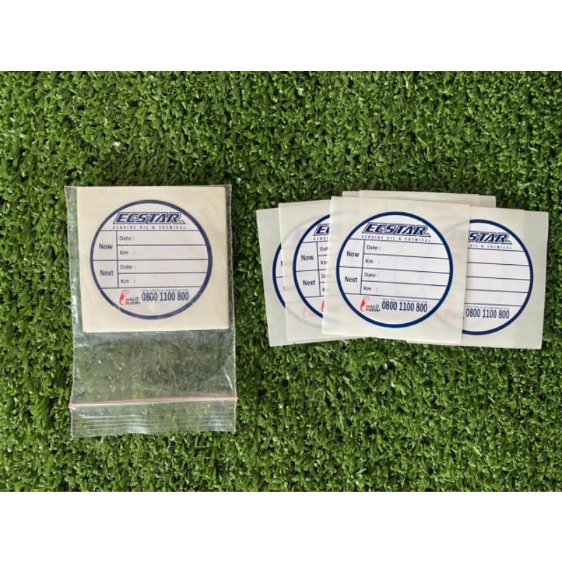 Jual KARTU STIKER GANTi OLI SGO ECSTAR MURAH KILOMETER | Shopee Indonesia