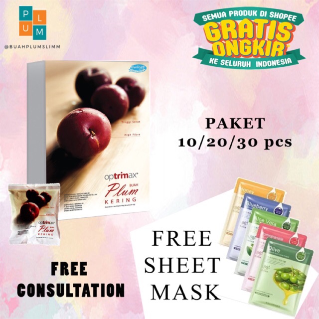 Jual (PROMO) OPTRIMAX PLUM DELITE - BUAH PLUM KERING HERBAL DIET DETOX KURUS DIET MURAH ALAMI ...