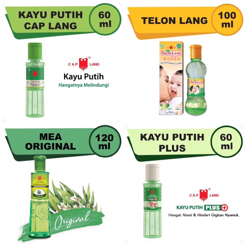 Jual CAP LANG CAPLANG KAYU PUTIH / TELON TELONLANG 15 / 30 / 60 ML ...
