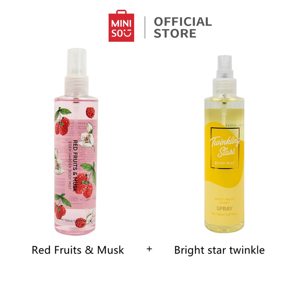 Jual [Bundle] MINISO Body Mist Bundle Fragrance Spray Tahan Lama Besar ...