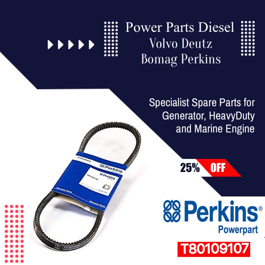 Jual T80109107 V-Belt Perkins | Shopee Indonesia
