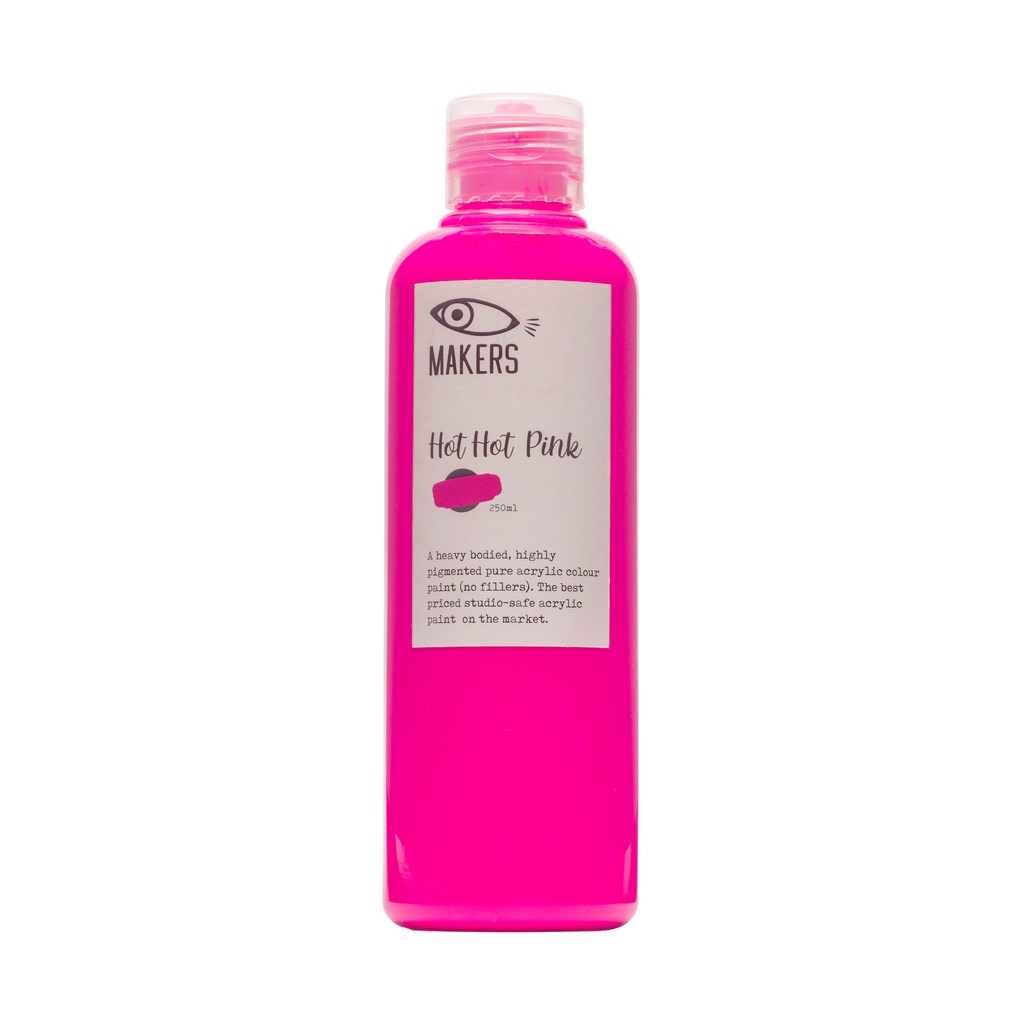 Jual Hot Hot Pink Acrylic Neon Paint 250ml by MAKERS | Shopee Indonesia