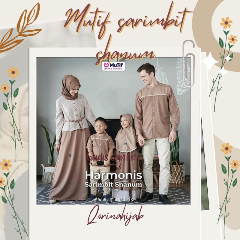 Jual Sarimbit keluarga mutif / sarimbit mutif terbaru / mutif shanum ...