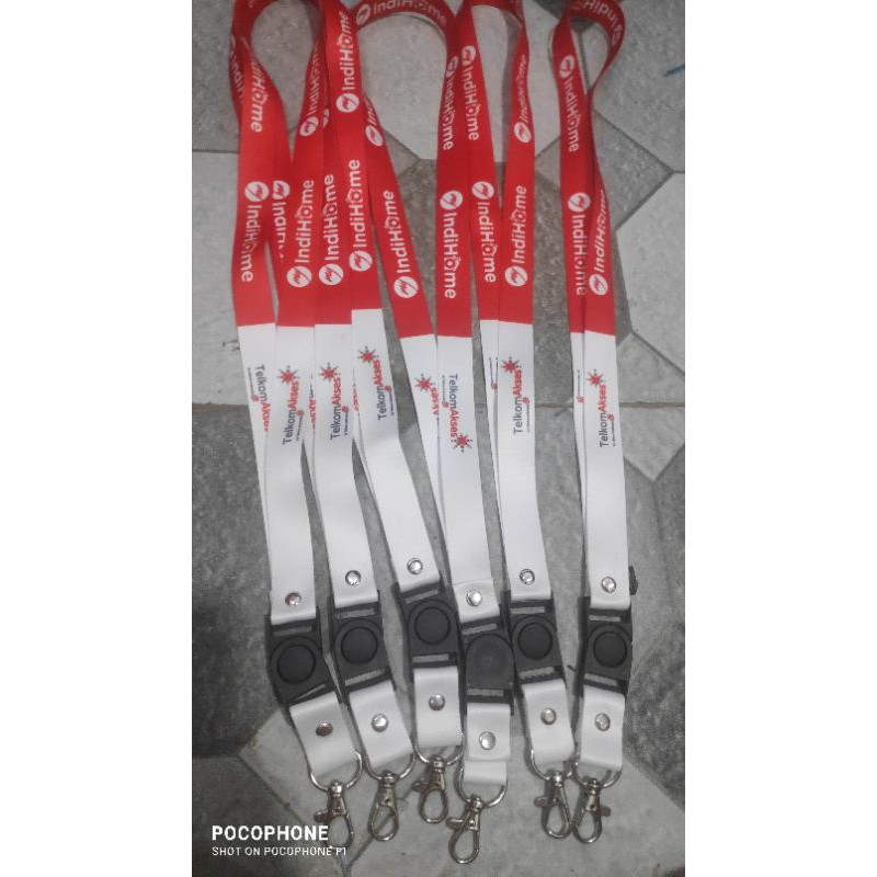 Jual Tali lanyard id card Telkom akses Indihome printing ecer | Shopee ...