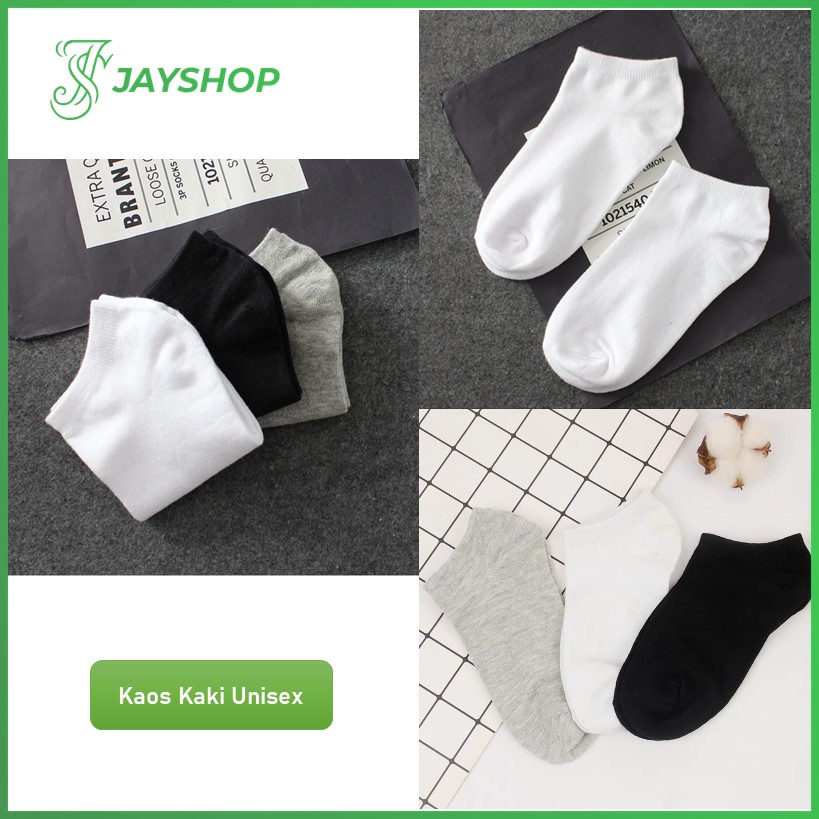 Jual Kaos Kaki Polos Pendek Kaos Kaki Dewasa Pria Wanita Ankle Socks | Shopee Indonesia