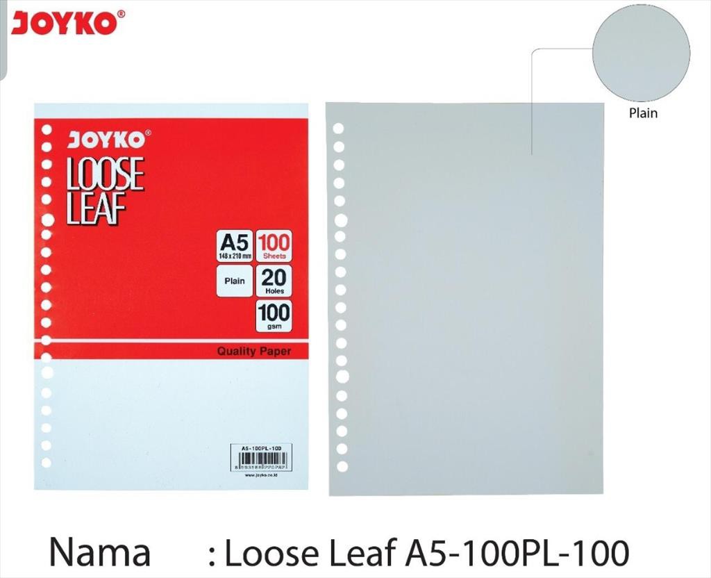 Jual Isi File Loose Leaf A5-100 POLOS Joyko | Shopee Indonesia