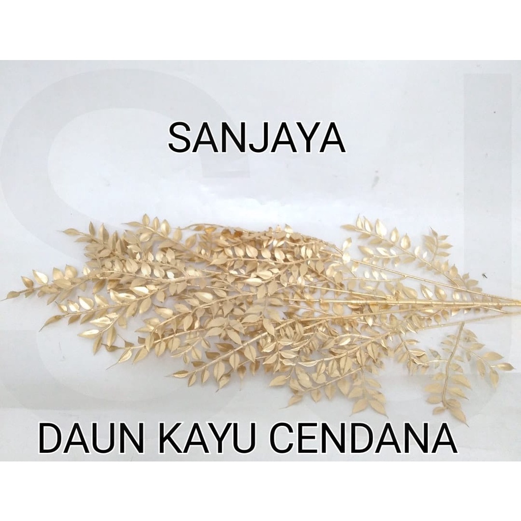 Jual HIASAN DAUN GOLD / DAUN PALSU EMAS / DAUN HIAS PLASTIK MAS / DAUN ...