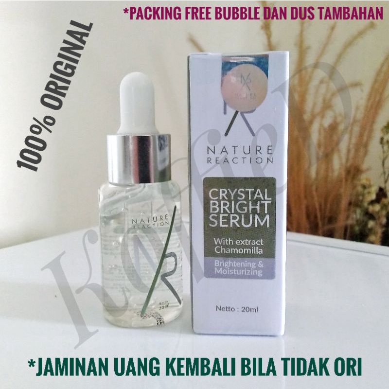 Jual Serum Nature Reaction Crystal Bright Serum Wajah ORIGINAL 20ml ...