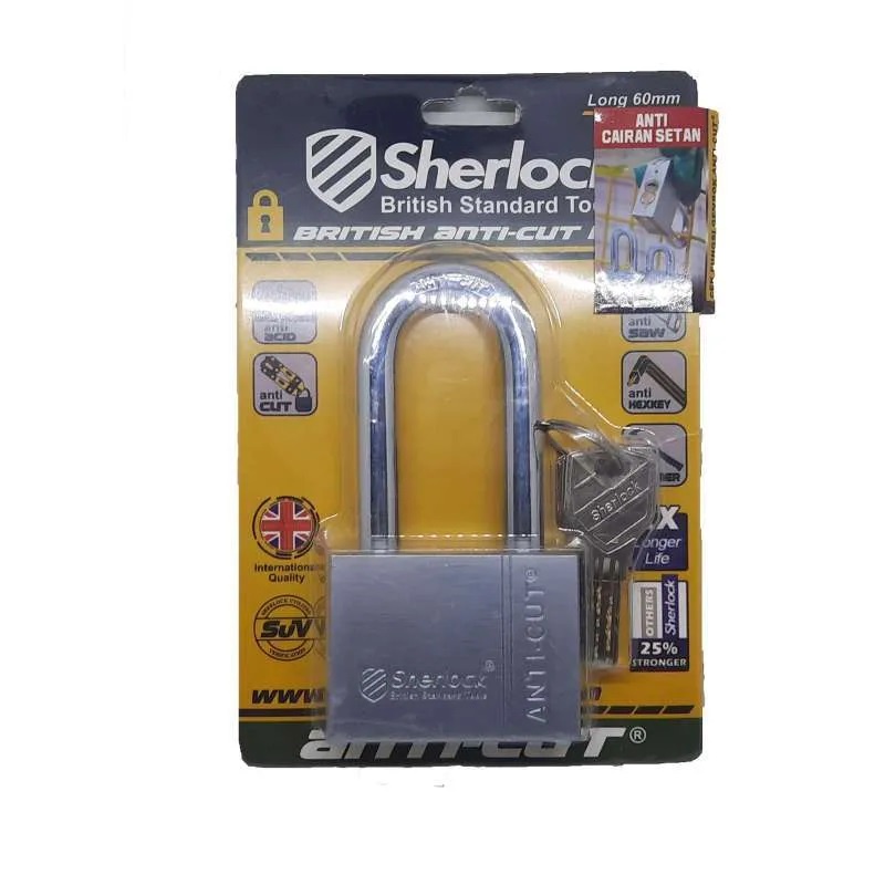 Jual GEMBOK SHERLOCK ANTI CUT/ANTI CAIRAN (BERBAGAI UKURAN) | Shopee ...