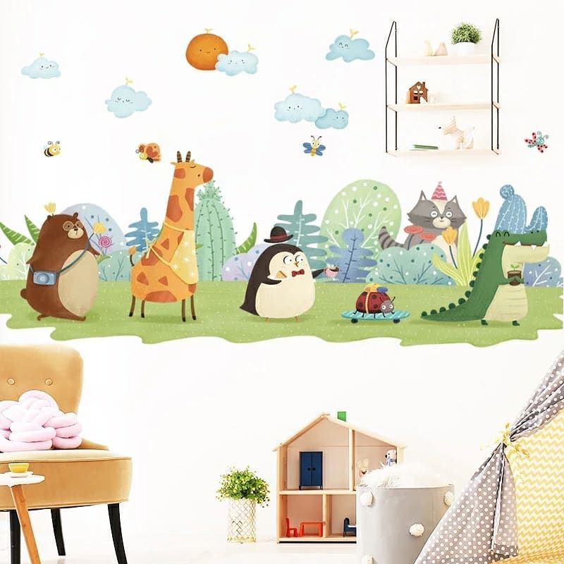 Jual Wall Sticker Premium Kamar Anak Children Playroom Aesthetic Cute ...