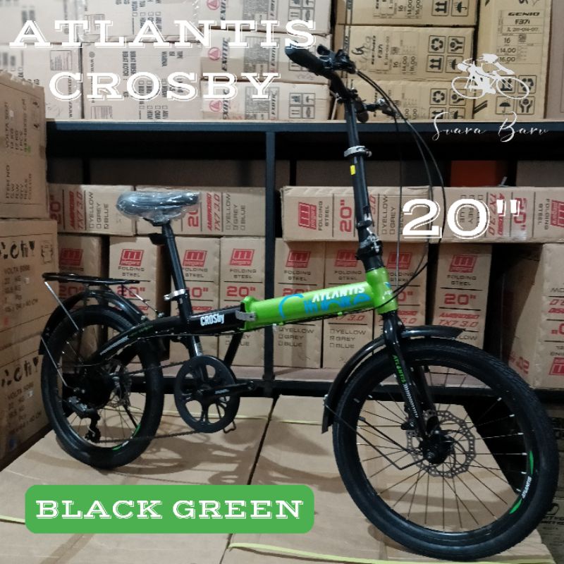 Jual SEPEDA LIPAT ATLANTIS BIKE CROSSBY + BAHASI 16INCh | Shopee Indonesia