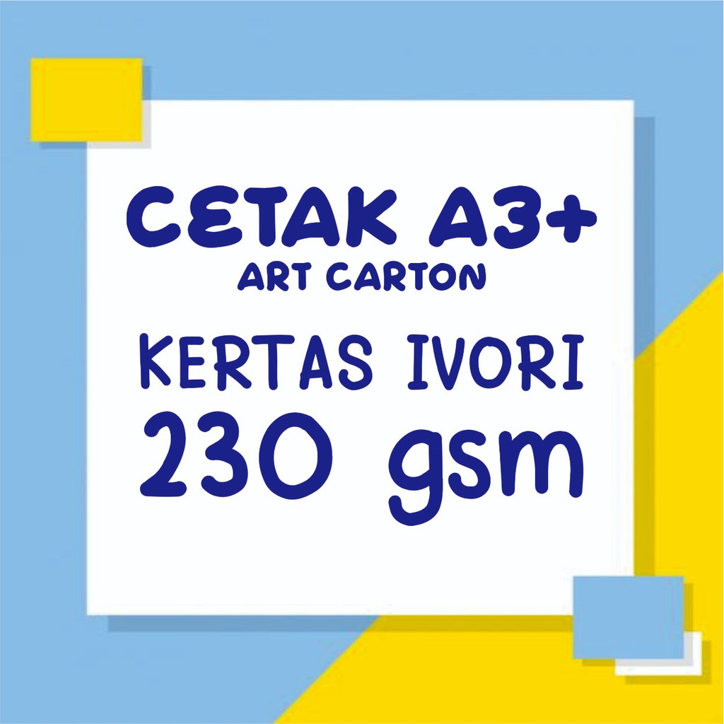 Jual Cetak Print Dokumen Kertas Artcarton Artpaper Art Paper Ivori Ivory IV230 AP230 230gsm ...