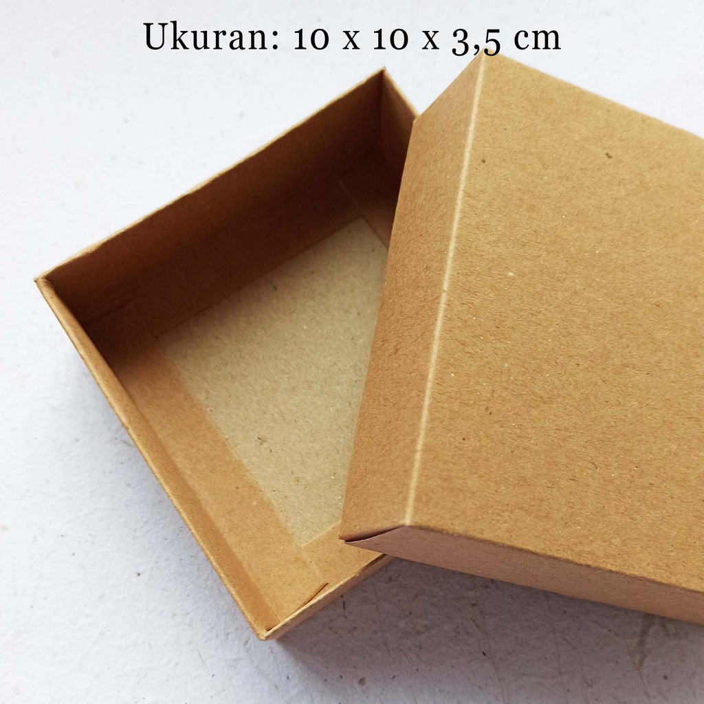 Jual Box Kotak Kado Kraft Paper Buka Tutup Atas [Colourplay] | Shopee ...