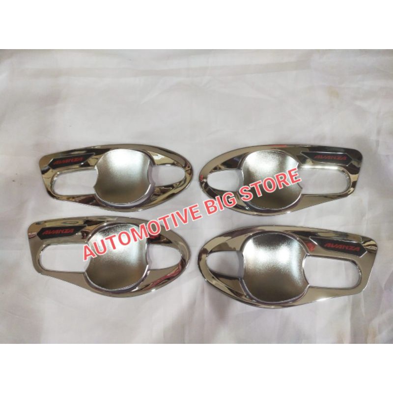Jual Outer Handle / Mangkok Pintu All New Avanza - Veloz 2012 2013 2014 2015 Chrome (Logo ...