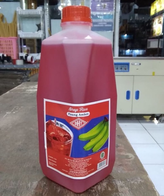 Jual DHT SIRUP RASA PISANG AMBON 2 LITER | Shopee Indonesia