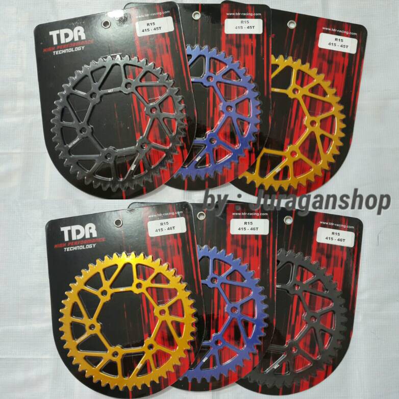 Jual R15 / MX King Gear Belakang CNC Hyperlite 415 TDR Rear Sprocket ...
