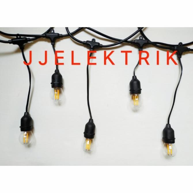 Jual Kabel Fitting Lampu Gantung 10 Meter 10 Fitting Naik Turun 10M Outdoor | Shopee Indonesia