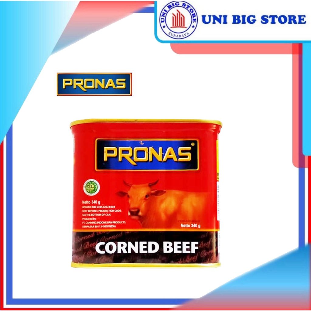 Jual Pronas Corned Beef 340 gr Kornet Sapi Kaleng | Shopee Indonesia