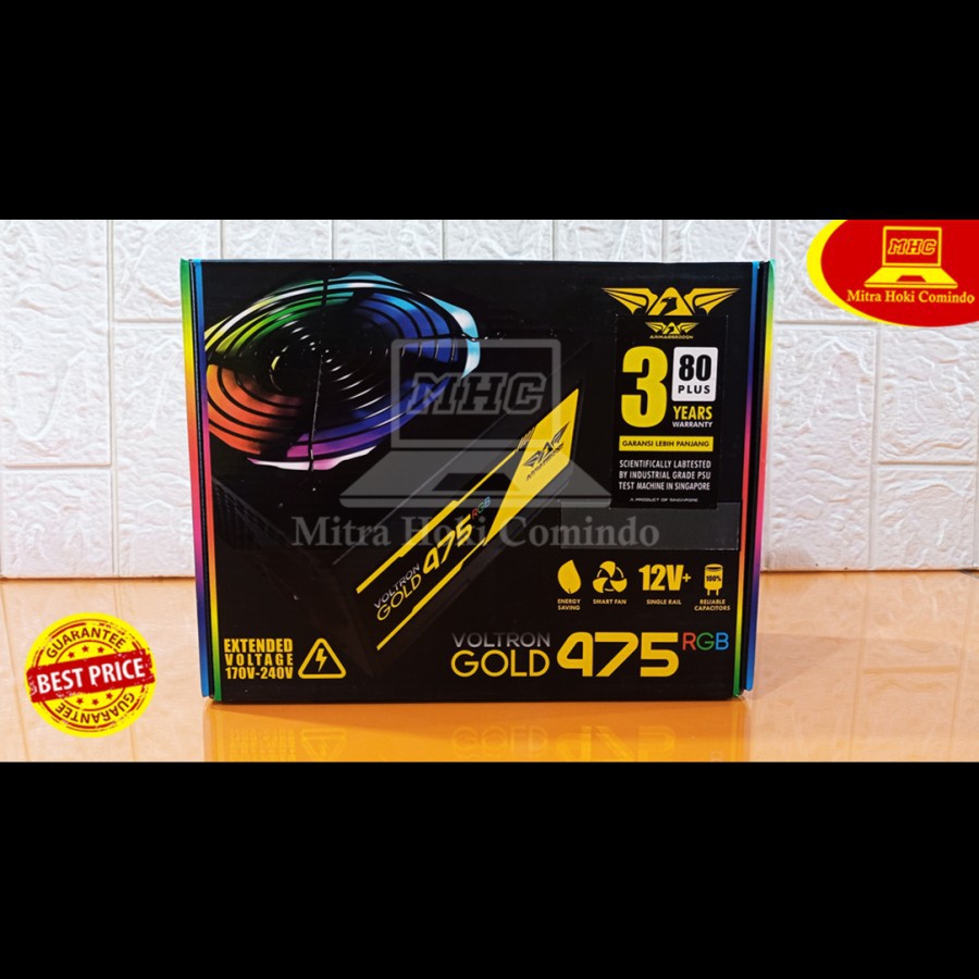 Jual PSU / Power Supply Armaggeddon Voltron 475 80+ Gold RGB 475W | Shopee Indonesia