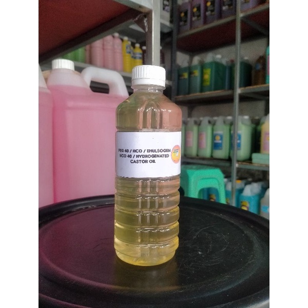 Jual PEG 40/HCO/EMULSOGEN HCO 40/ Hydrogenated Castor Oil | Shopee ...