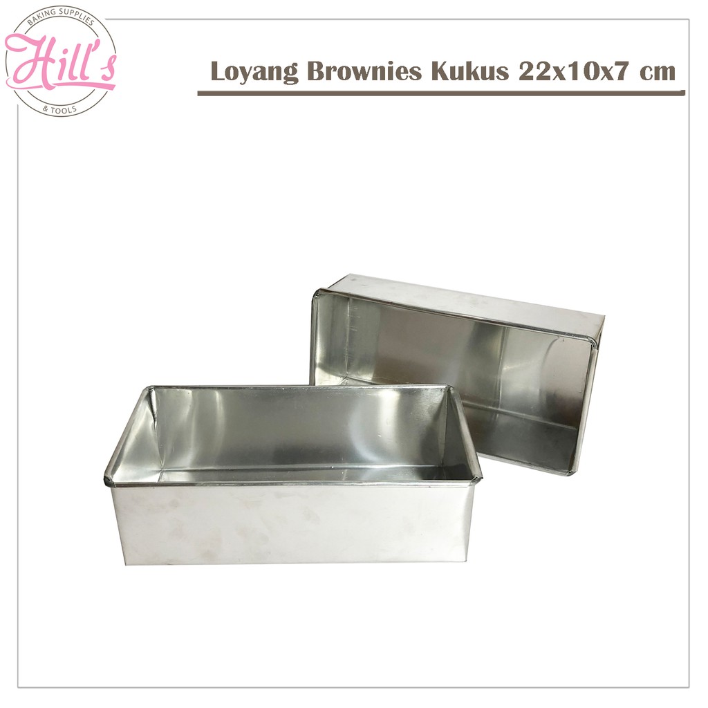 Jual LOYANG BROWNIES KUKUS TEBAL 22x10x7 cm ALUMINIUM / BRONIS ...