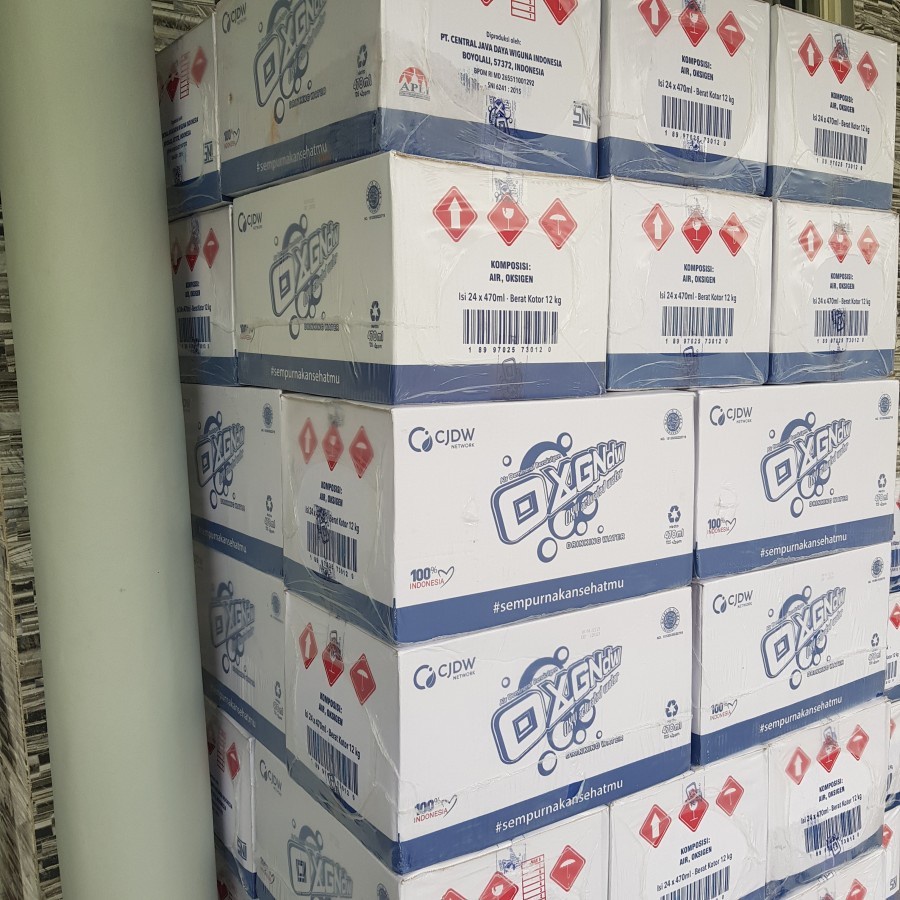 Jual Air OXY Oksigen / Oxygen Drinking Water Botol 470ml/24botol/dus ...