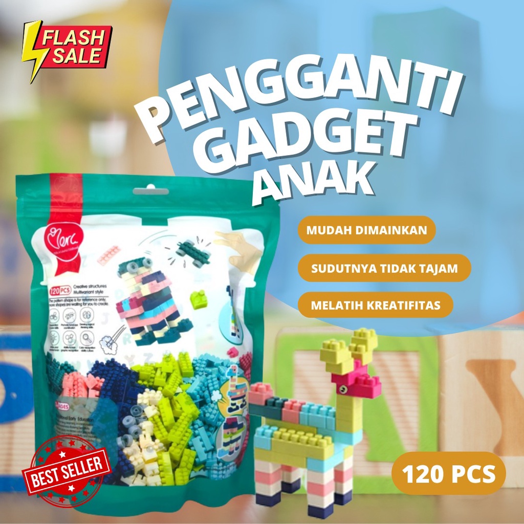 Jual Mainan Anak Edukasi Balok Susun Block Blok Cewek Cowok Building ...