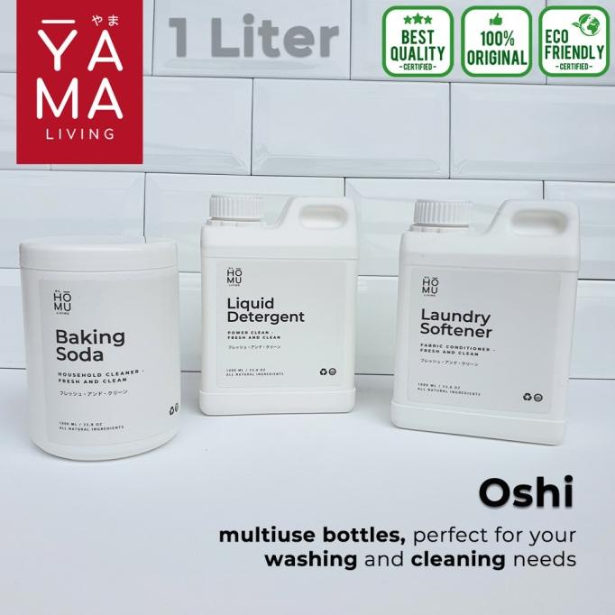 Jual YAMA OSHI Botol Tempat Detergent Softener Laundry Home Cleaner 1000 ml | Shopee Indonesia