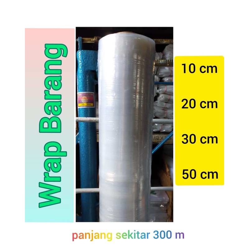 Jual plastik Wrap Barang 10 cm 10cm wrapping wraping stretch strech ...