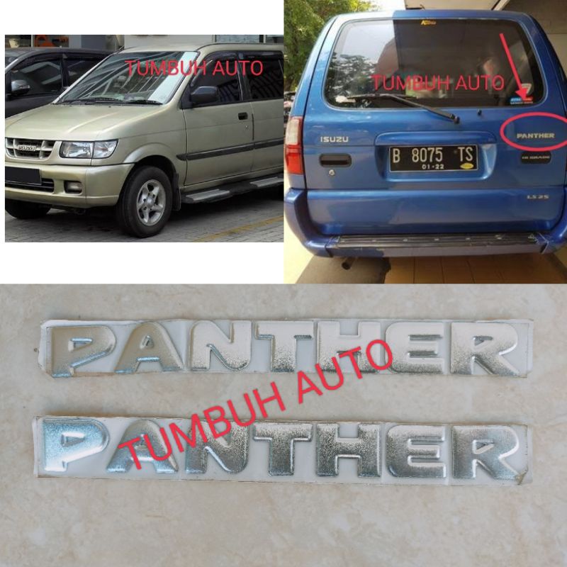 Jual Emblem Logo Tulisan Panther Isuzu Panther Kapsul Touring LM LS LV ...