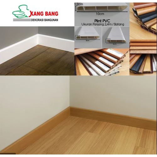 Jual PLINT LANTAI PVC LIST PLANK PVC LIST LANTAI SKIRTING LIST DINDING LIS PARKIT KANGBANG ...