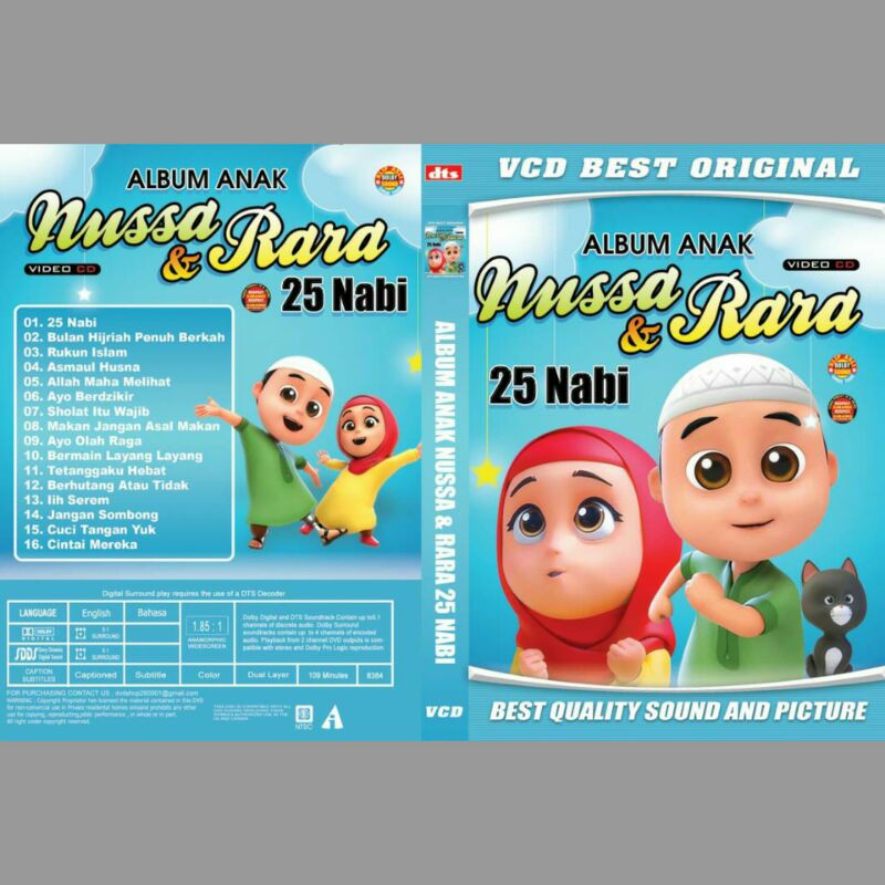 Jual kaset vcd Album Anak NUSSA & RARA 25 NABI | Shopee Indonesia