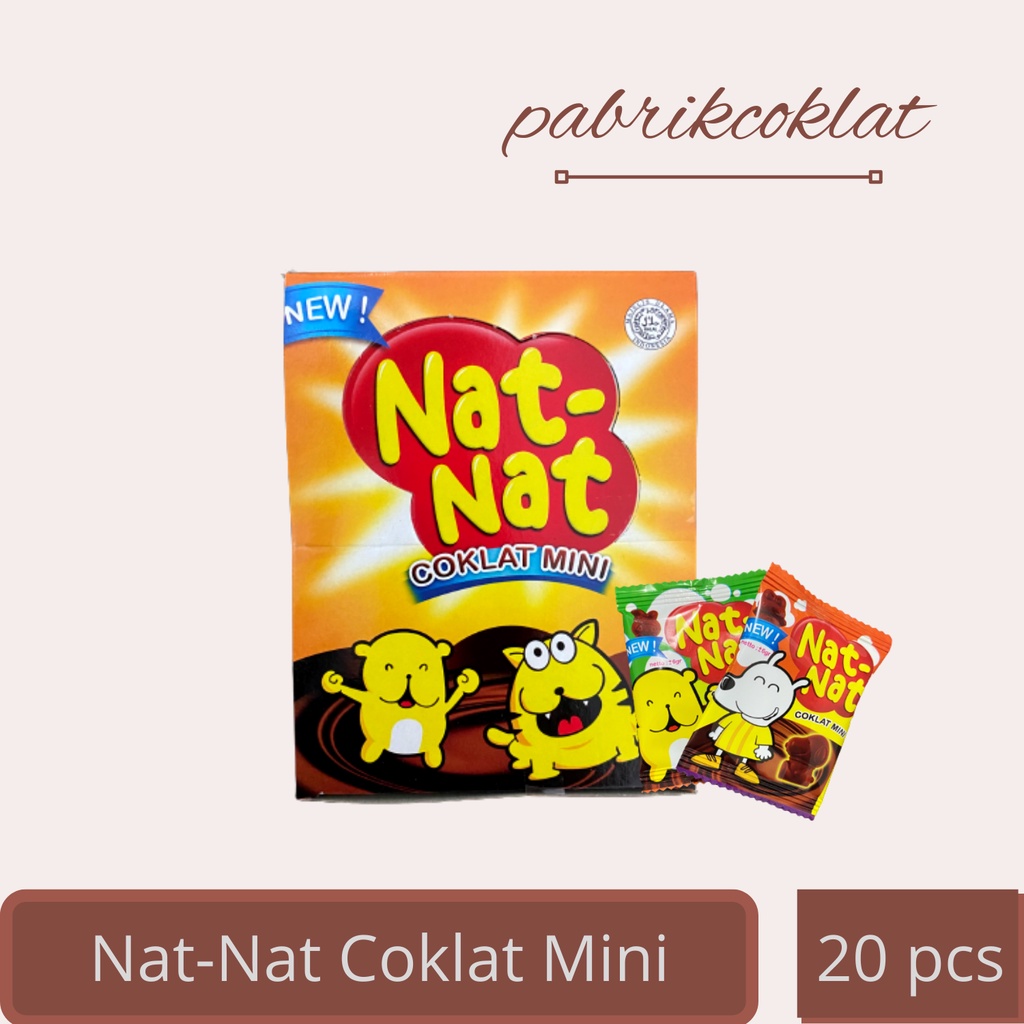 Jual Coklat NatNat Cemilan Coklat Mini Snack isi 20 pcs | Shopee Indonesia