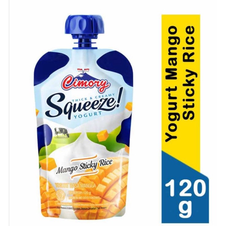 Jual Cimory Yoghurt Squeeze Mango Sticky Rice 120G | Shopee Indonesia