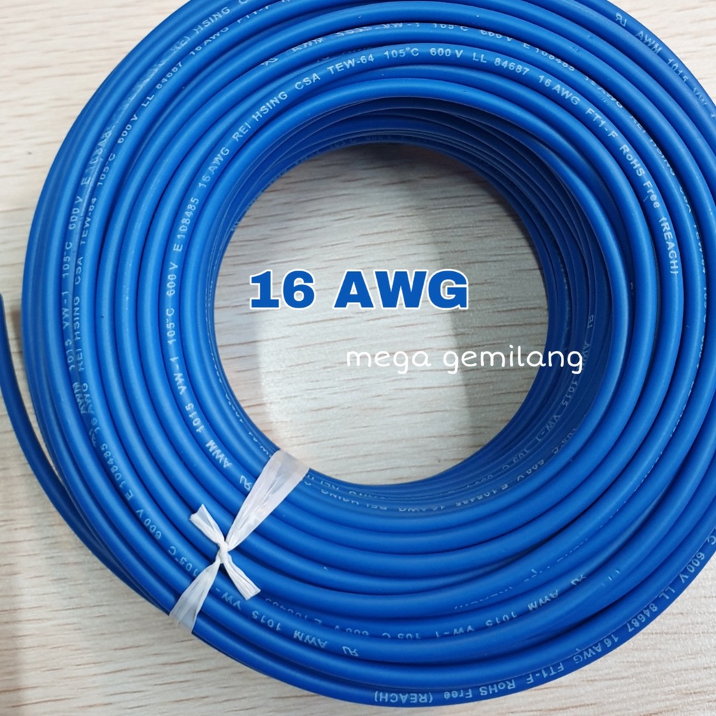 Jual Kabel AWG 16 -1 Roll 30 meter | Shopee Indonesia