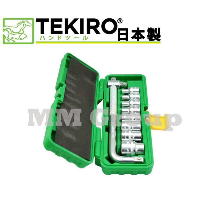 Jual TEKIRO KUNCI SOCK SET 1/2 INCH SET10 PCS 6 PT 8 - 24 MM PLASTIK BOX | Shopee Indonesia