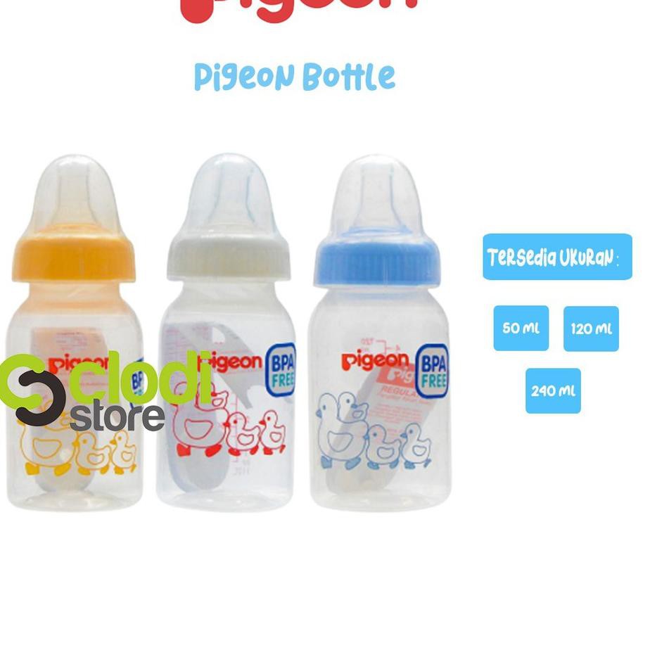 Jual ☉ Pigeon Standard Bottle 50ml -120ml - 240ml / Botol Susu PIGEON 50 ml - 120 ml - 240 ml ...