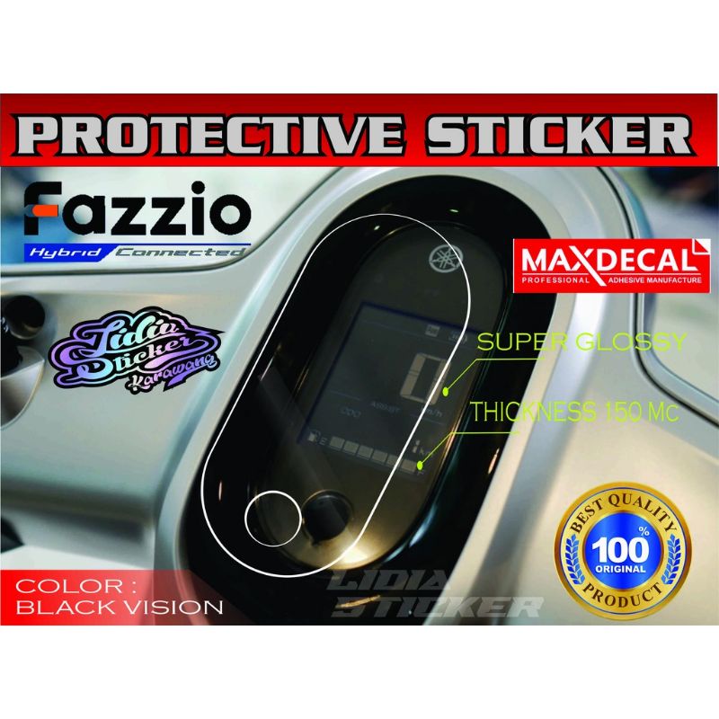 Jual Stiker Antigores Speedometer Yamaha Fazzio Bahan Maxdecal PPF ...