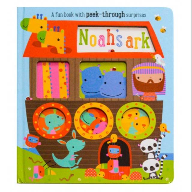 Jual Noah's Ark Board Book with Peek-Through Surprises | Shopee Indonesia