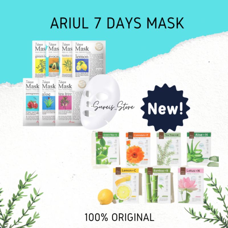 Jual ariul 7 days sheet mask all varian | Shopee Indonesia