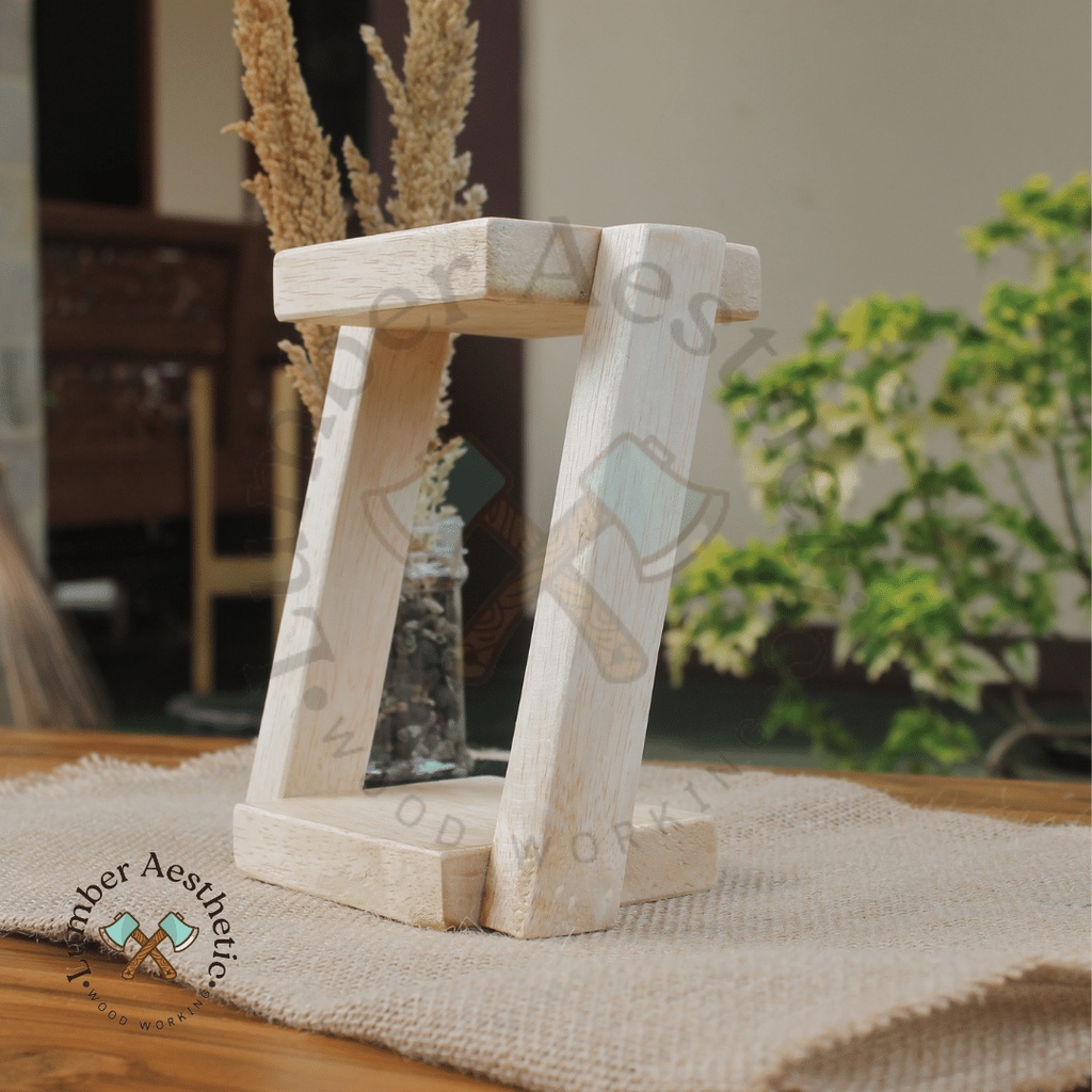 Jual Rak kayu bertingkat miring serbaguna AESTHETIC | Shopee Indonesia