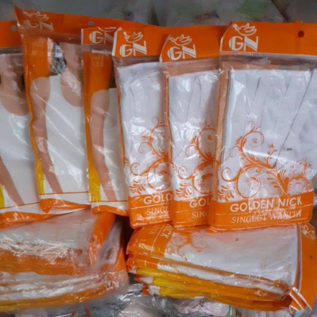 Jual GROSIR 1/3/6 SINGLET GOLDEN NICK JUMBO 1073 singlet katun | Shopee ...