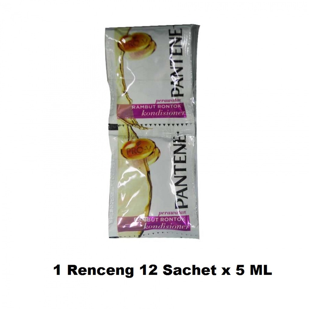 Jual Pantene Conditioner Perawatan Rambut Rontok 5 ML x 12 Sachet ...
