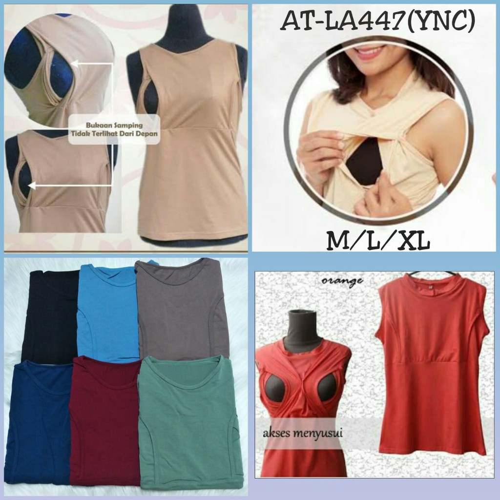 Jual Lydyly atasan baju kaos singlet tanktop menyusui | Shopee Indonesia