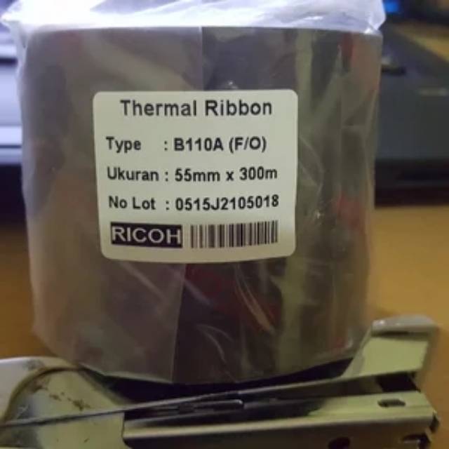 Jual Thermal Ribbon Ricoh B110AX 55 mm X 300 m (F.out) | Shopee Indonesia