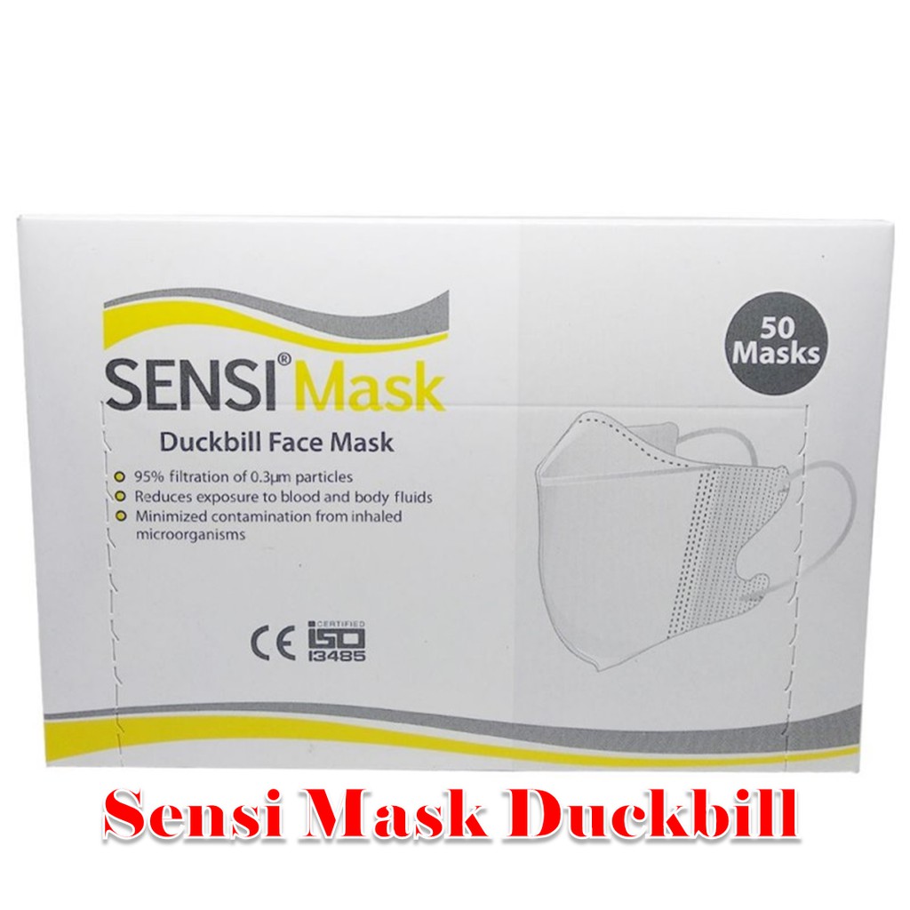 Jual Masker Sensi Duckbill Original Sensi Mask Duckbill 1 box isi 50 ...