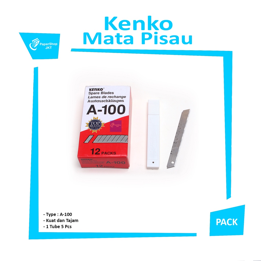 Jual KENKO - A100 Cutter Blade Kecil - Pcs | Shopee Indonesia
