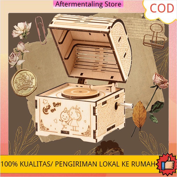 Jual Kotak Musik Kayu Besar OTOMATIS Kado Unik Musik ANPRO Antik Wooden ...