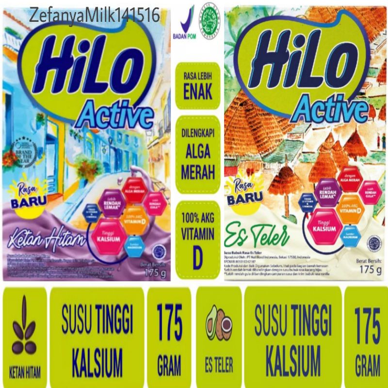 Jual Hilo Active Ketan Hitam 175 gr/ Hilo Active Es Teler 175gr - Susu ...
