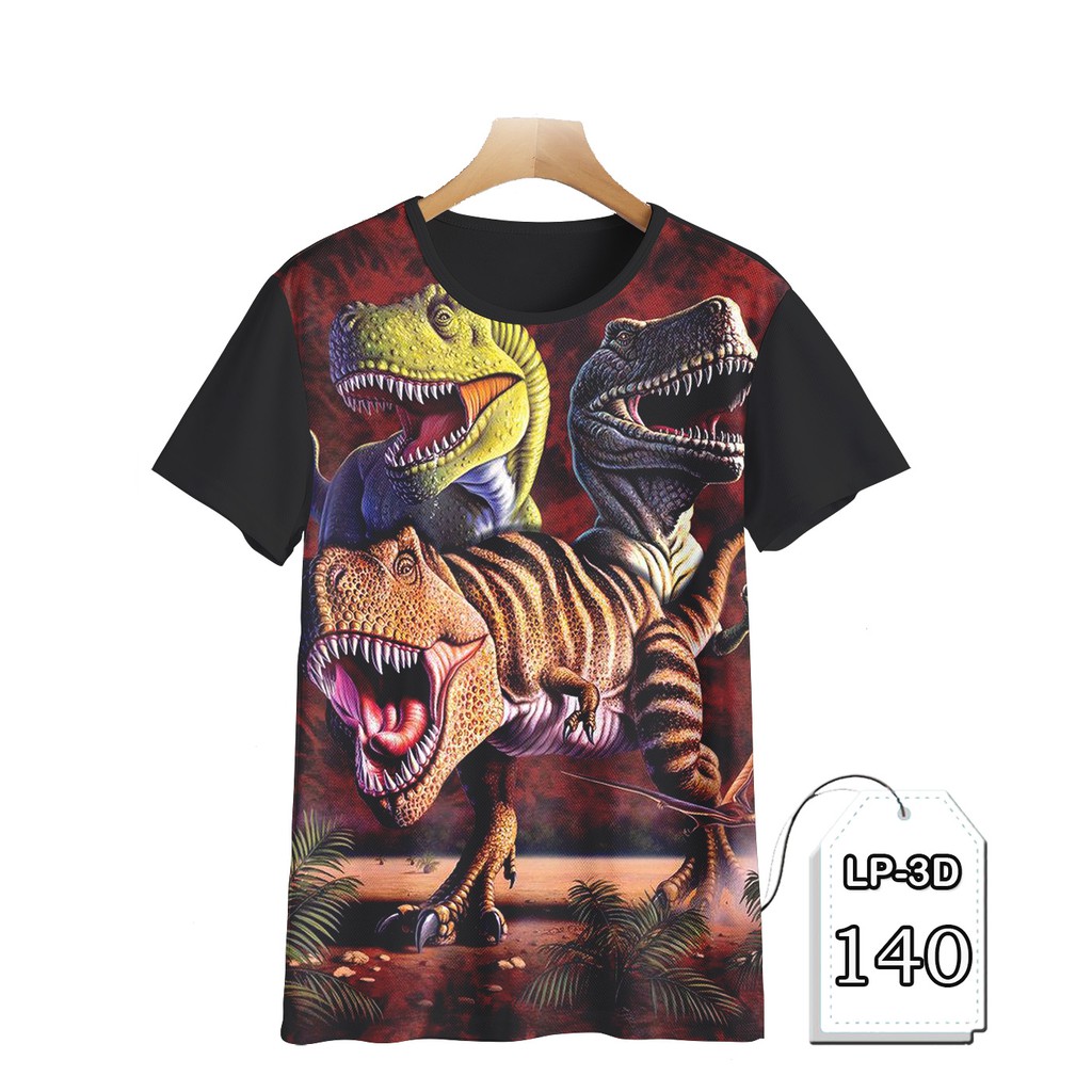 Jual Baju Dinosaurus T-Rex Kaos Anak dan Dewasa Printing 3D #LP3D-140 ...
